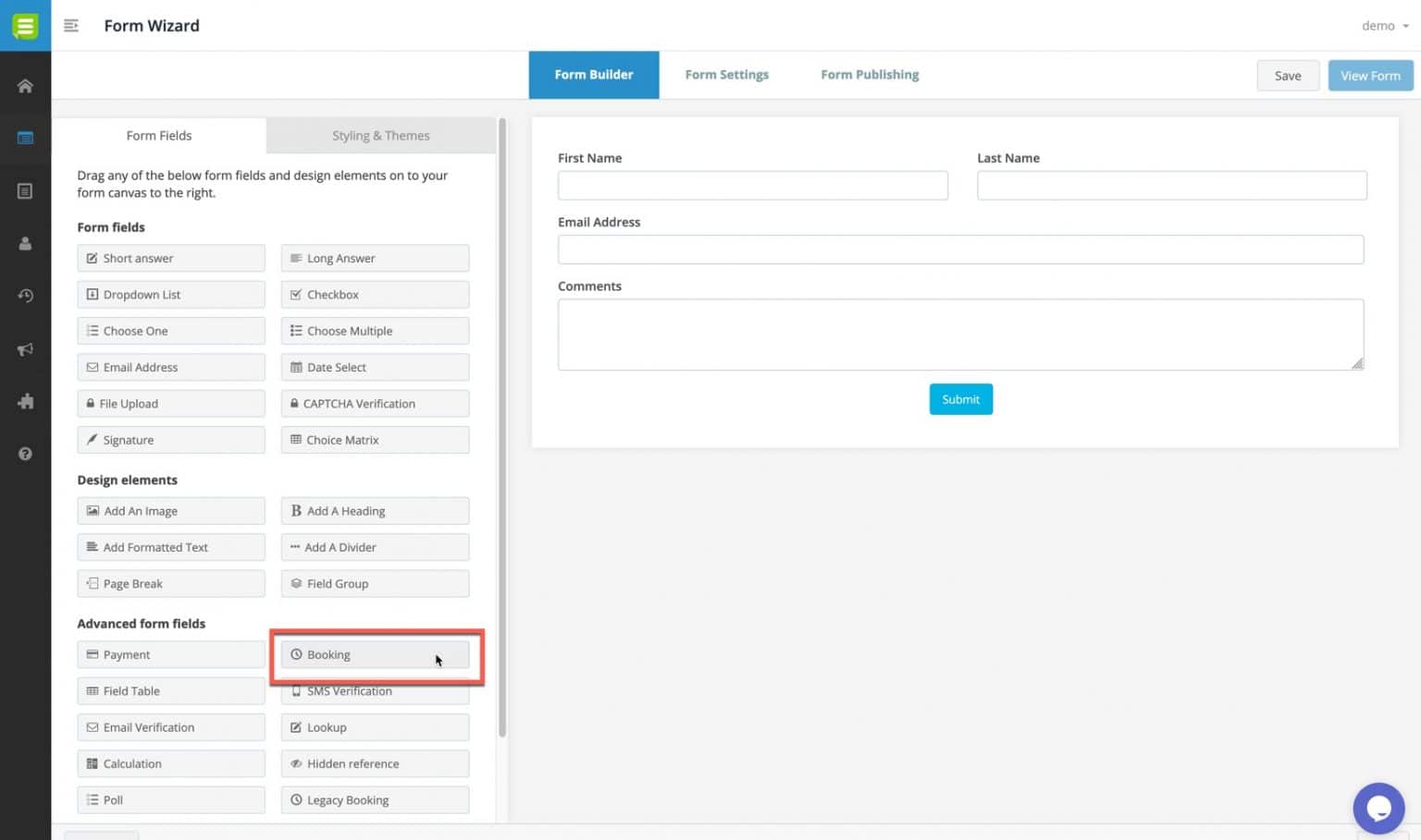 Booking system - Snapforms Resources & FAQs
