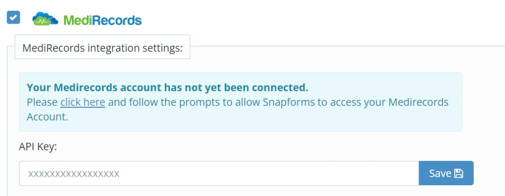 MediRecords Integration - Snapforms Resources & FAQs