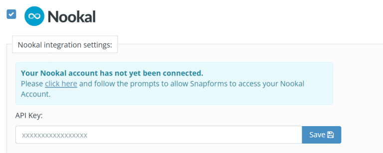 Nookal Integration Setup - Snapforms Resources & FAQs