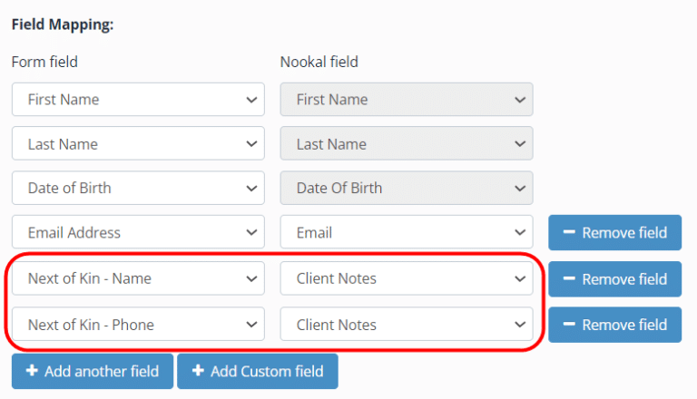 Nookal Integration Setup - Snapforms Resources & FAQs